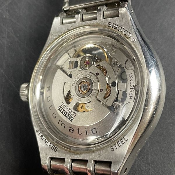 Swatch Body & Soul YAS100 Irony Skeleton Automatic Stainless Steel NICE ...