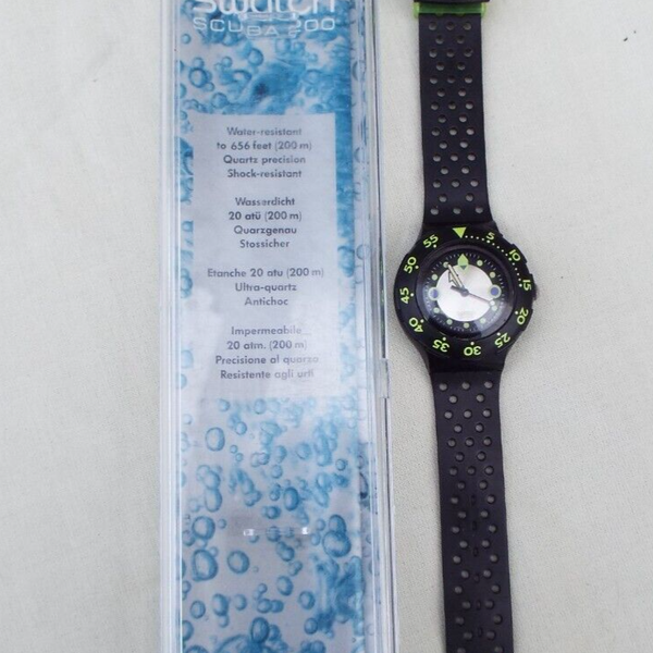 Swatch Scuba 200 Boxed with original Receipt Immaculate | WatchCharts ...