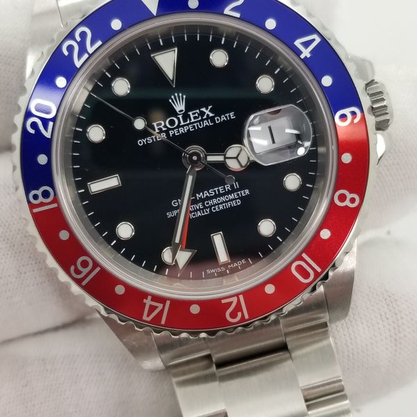 Rolex Gmt 16710 gmt 3186 Mint error stick dial Full kit | WatchCharts