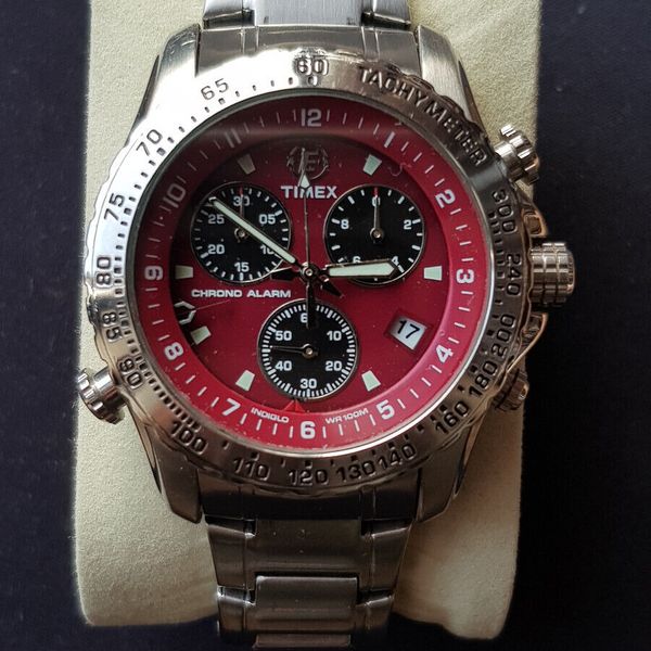 Timex Expedition T42361 Indiglo Chronograph Tachymeter Alarm watch - 10 ...