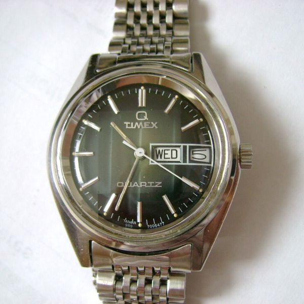 VINTAGE EARLY TIMEX Q QUARTZ , RUN GREAT | WatchCharts Marketplace