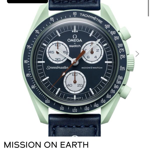 Swatch Omega Watch Speedmaster Bioceramic MoonSwatch collection Mission ...