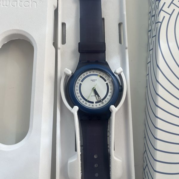Swatch x Hodinkee Sistem51 Blue Stoplight NEON Remix Men's Watch - NEW ...