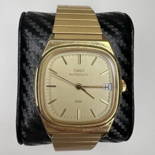 Timex Automatic Gold Tone Expansion Watch | WatchCharts Marketplace