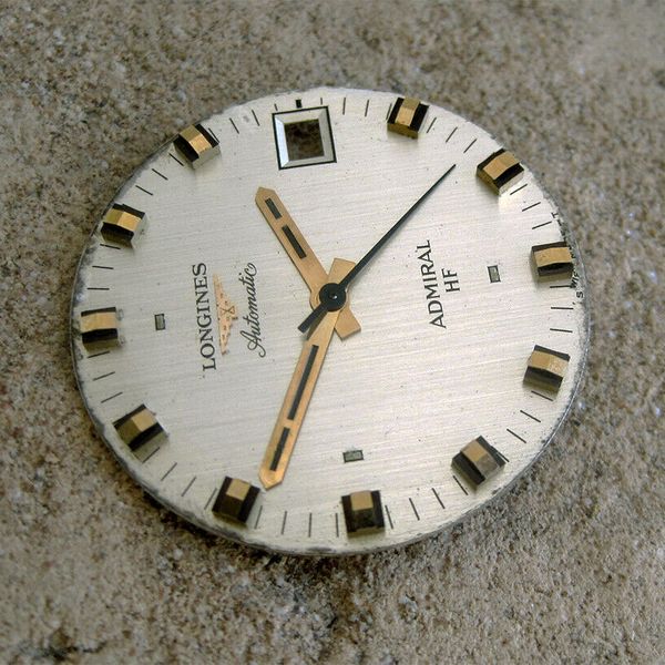 Genuine longines admiral hf ultra chron dial + hands for caliber 431 ...