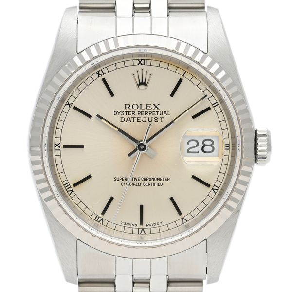 [Wrapping target] Rolex ROLEX Datejust chronometer 16234 wristwatch SS ...