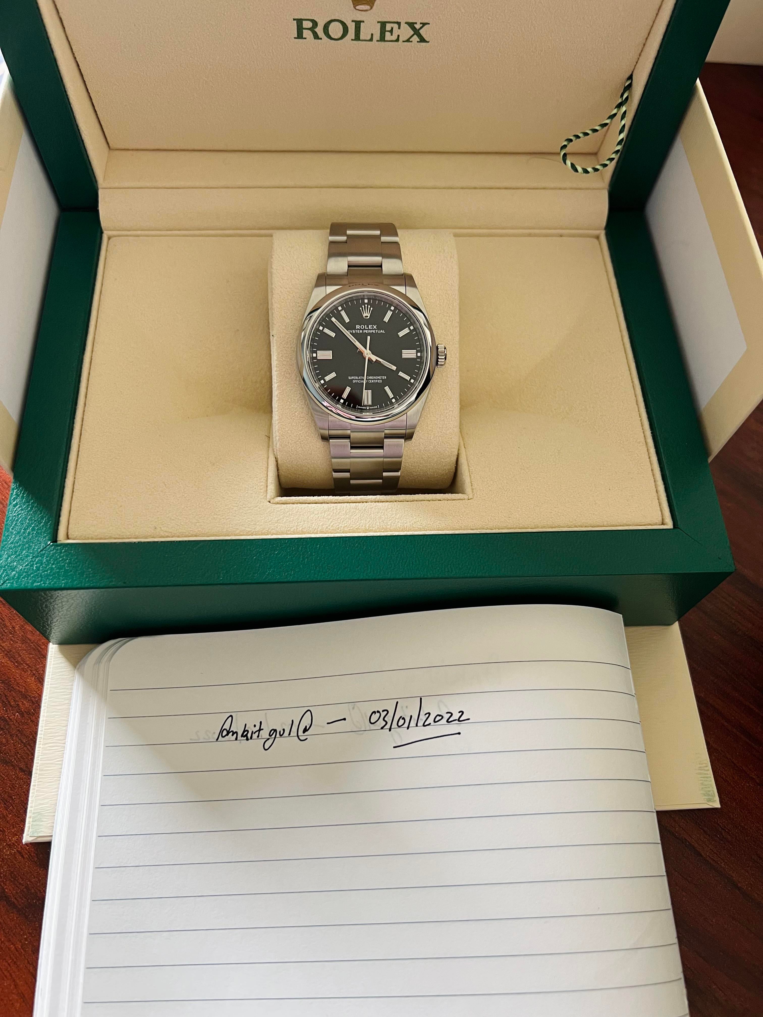 [WTS] Rolex OP36 Oyster Perpetual- Reference 126000 Black (LNIB ...