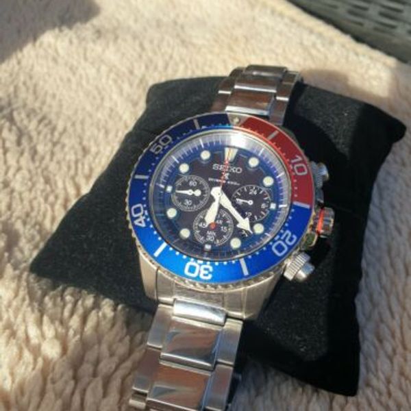 Seiko Prospex SSC019-P1 Chronograph Solar Powered Analog Dive Watch ...