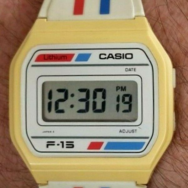 Rare Casio F-15 with F-14 module inside, vintage watch | WatchCharts ...