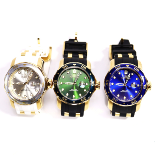 INVICTA | Set of 3 Pro Diver 48mm Quartz Strap Watches | WatchCharts ...