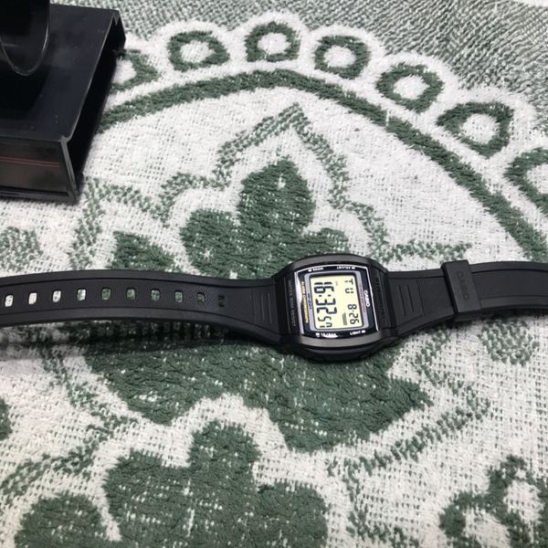 Casio W201-1AV, NEW 10 Year Battery,Chronograph Watch,Alarm,Illuminator ...