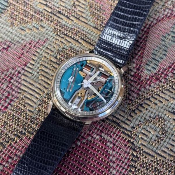 Bulova Accutron Spaceview - 10k Gold Filled, Lizard Strap, Needs ...