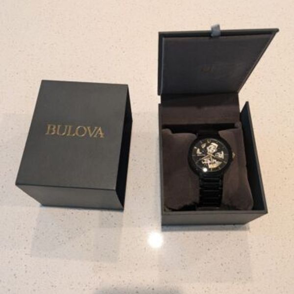 Bulova Futuro Modern 98A203 42 mm Black Stainless Steel Men's ...
