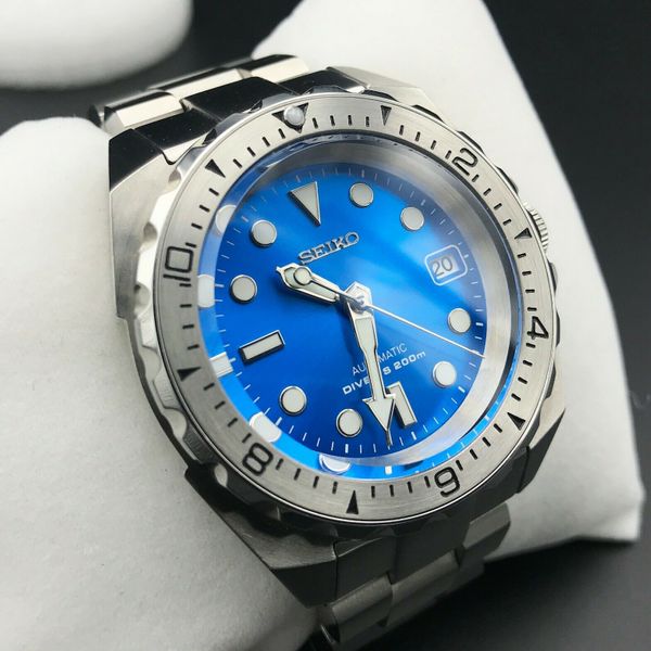 Seiko Samurai Islander Ice Mod AR Double Dome Sapphire Crystal #ISL-27 ...