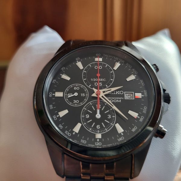Seiko Chronograph 100m TACHYMETER Watch 7T92-0PP0 Untested ...