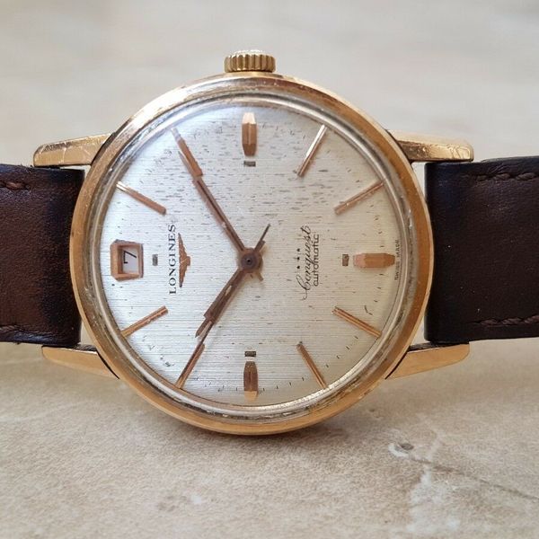 Longines Conquest Automatic Cal 291 Gold Plated Mens Vintage Watch ...