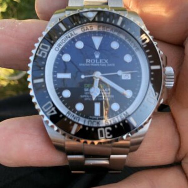Rolex 44mm Deepsea Sea-Dweller 116660 Mens Steel D-Blue Dial James ...