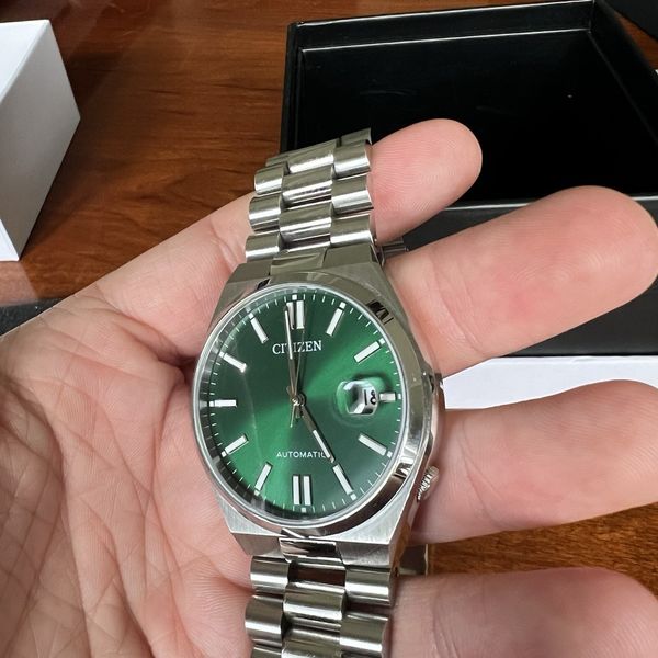 Citizen Men's Tsuyosa Automatic Watch Green | WatchCharts Marketplace