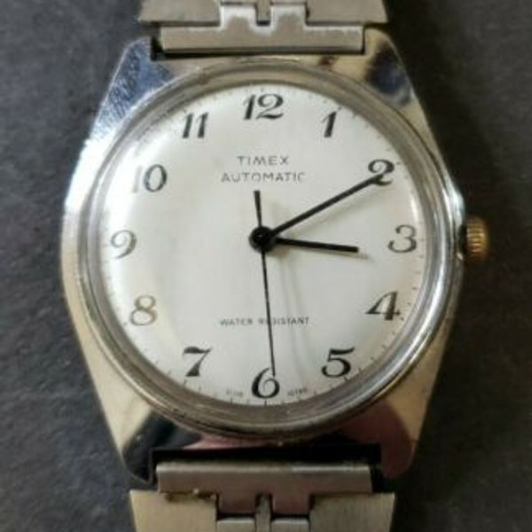 Vintage Mens 1980 TIMEX AUTOMATIC WR WRISTWATCH 31318 10780 Works ...