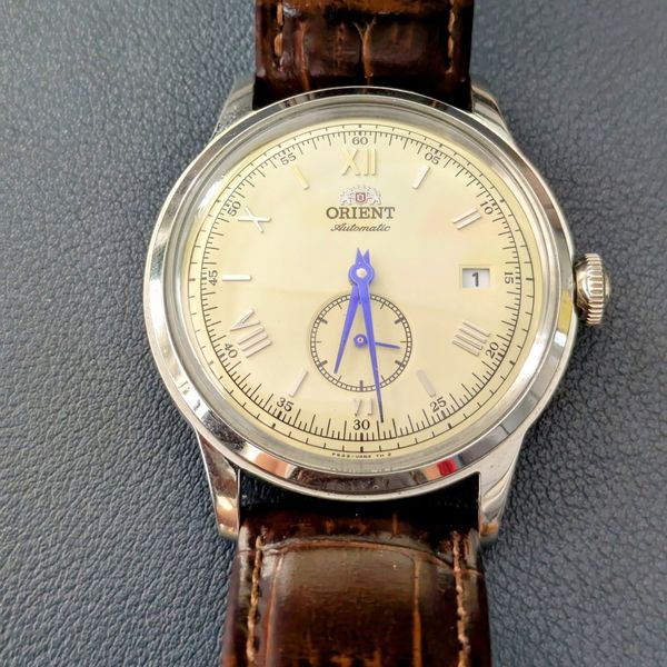 Orient Bambino 38mm Small Seconds Cream Dial Automatic Watch RA-AP0105Y ...