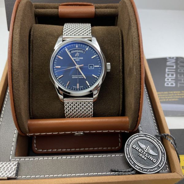 FS: Breitling Transocean Day & Date - Limited Edition Blue Dial ...