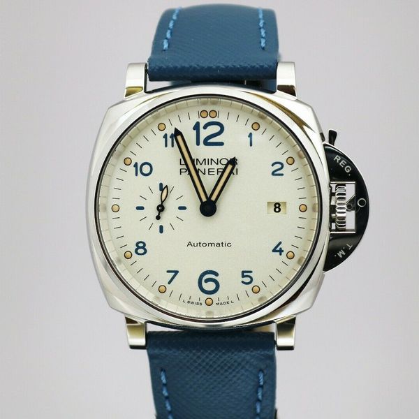 Panerai Luminor Due 3 Days Automatic Acciaio 42mm Ivory Dial Watch PAM ...