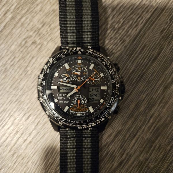 citizen eco-drive skyhawk black eagle | WatchCharts Marketplace
