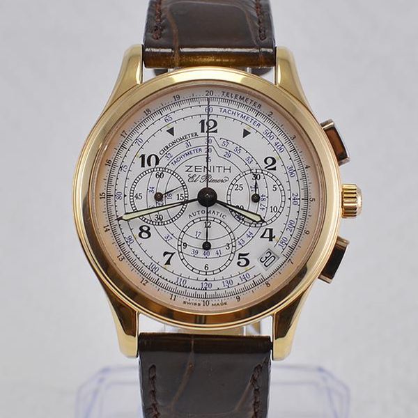 Zenith El primero Chronograph 18k gold, limited edition, mint condition ...