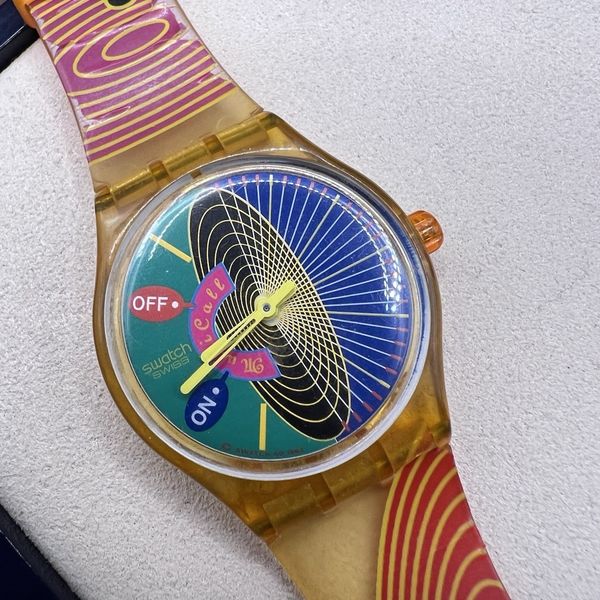 Swatch Watch SLJ100. Quartz. Tambour Musical. Multicolor Dial. Works ...