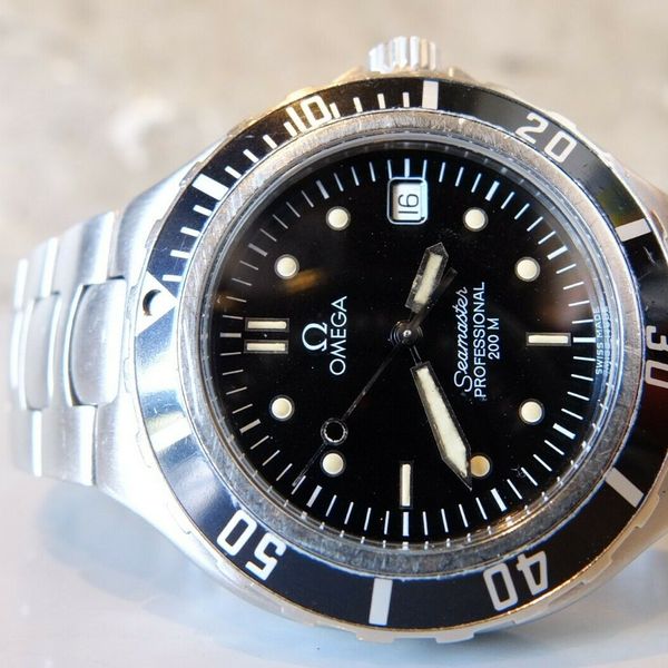 1990's Vintage OMEGA SEAMASTER PROFESSIONAL 200M 396.1062 QUARTZ SS ...