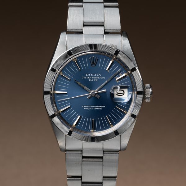 FS: 1971 Rolex Date 1501 Blue Radial Dial | WatchCharts Marketplace