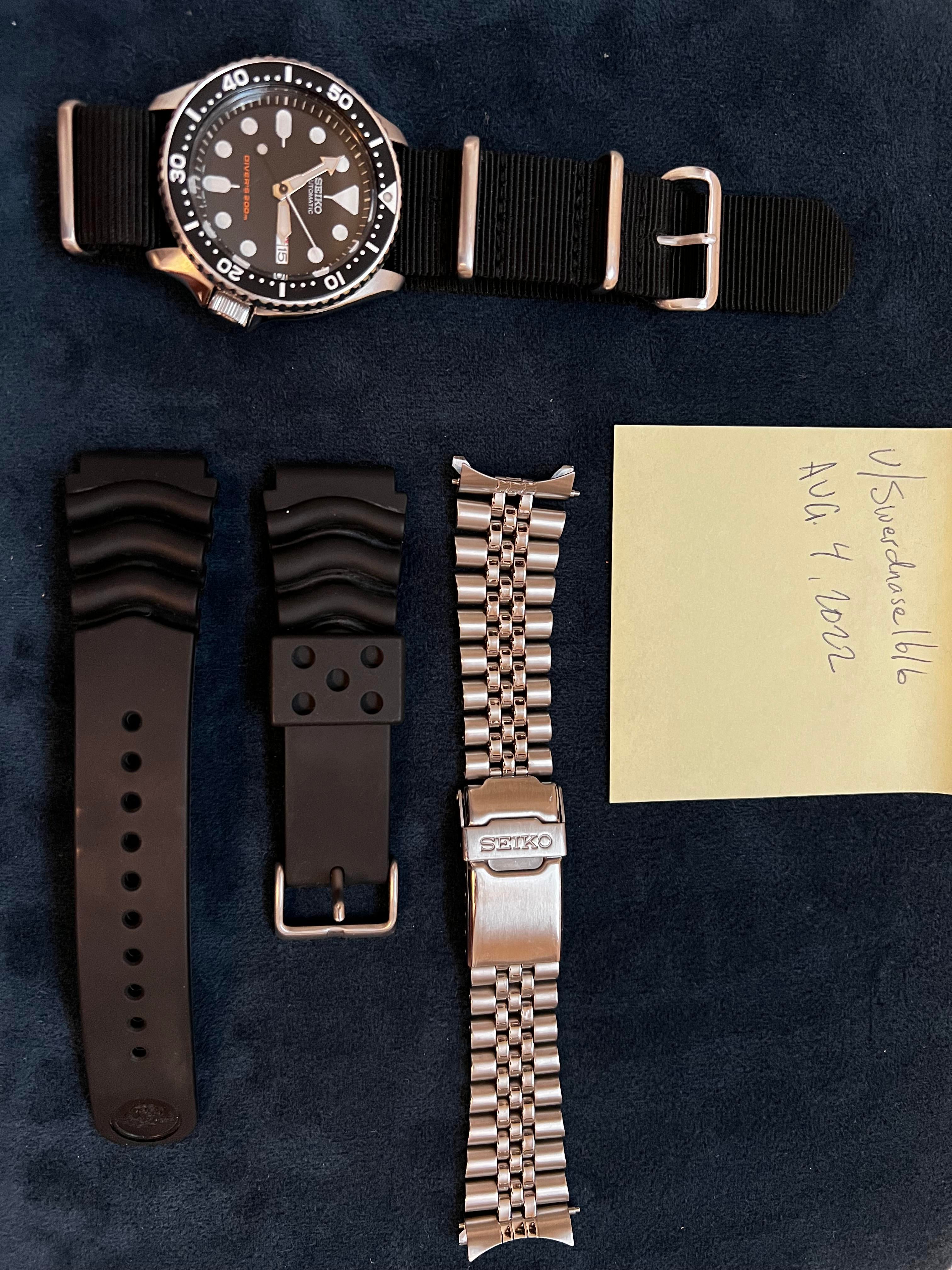 [WTS] Seiko SKX007 w/ NATO, Original Rubber Strap, & Seiko Jubilee ...