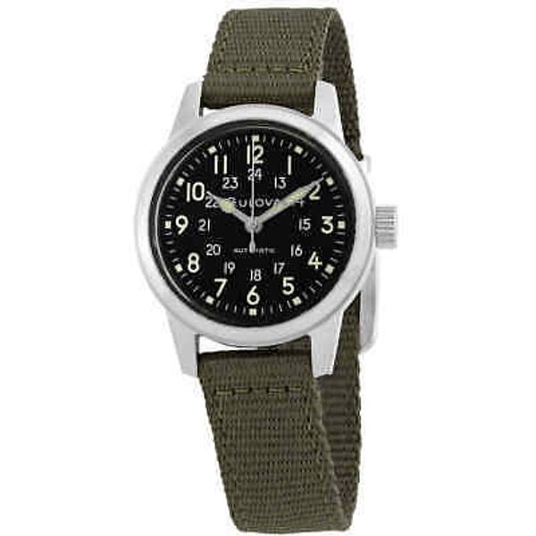 Bulova VWI Special Edition HACK Automatic Black Dial Men's Watch 96A259 ...