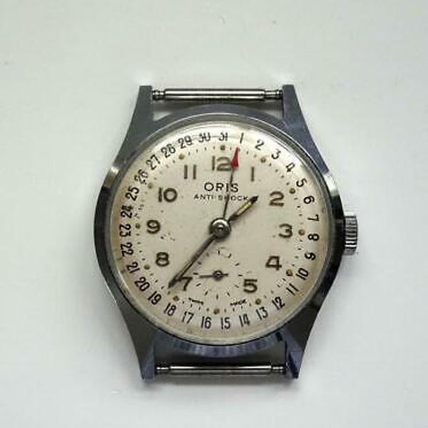 Gent's Vintage Oris Date Pointer Swiss Made Manual Wind Watch Head ...
