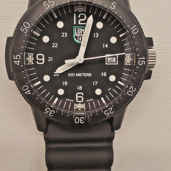 Luminox G Series Sea Bass Watch Black Band Dial Analog Wrist Carbonox ...