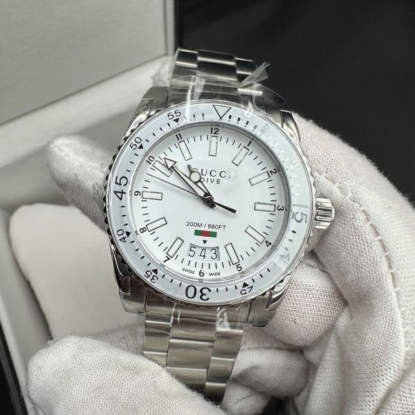 GUCCI YA136302 Dive 40MM Men's Stainless Steel Watch | WatchCharts ...