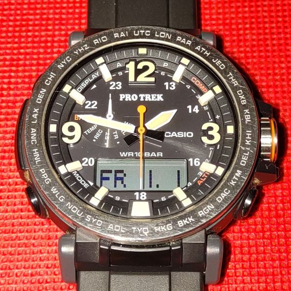 Casio Pro Trek PRG 600 Tough Solar Watch - With carry case ...