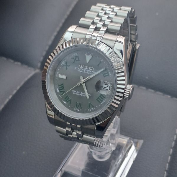 Wimbledon Datejust Seiko Mod Watch 41mm - Jubilee Bracelet ...
