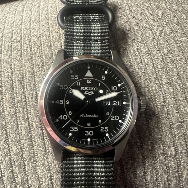 [wts] seiko 5 pilot watch 40mm (barely worn) | WatchCharts Marketplace