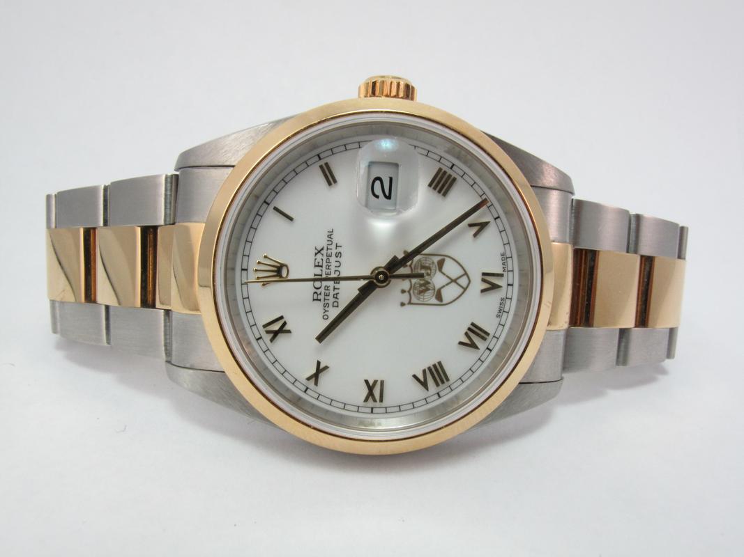 Fs: ROLEX TWO TONE DATEJUST PGA NICK PRICE WJ GOLF LOGO DIAL LIMITED ...