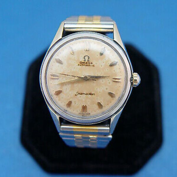 *SERVICED & WARRANTY*MEN OMEGA 1957 AUTO SEAMASTER 471 S.S. PATENE ...