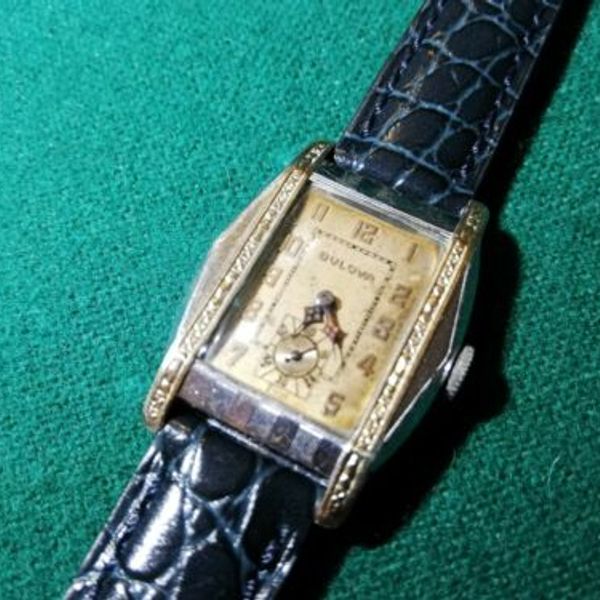 Art Deco Vintage Bulova "Bertram" Watch. 1930s fully working. Swiss ...