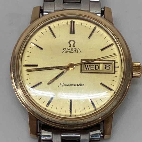 70's Omega Seamaster 10k Gold Filled Men's Watch - Tested & working ...