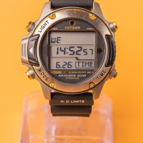 Citizen Promaster 200 MT Diver Re. D201-E80036 Y Titanium 43mm Mens ...