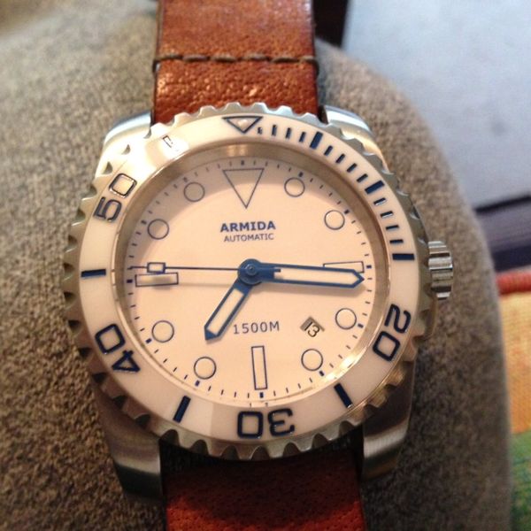 **SOLD**FS: ARMIDA A3 white-blue | WatchCharts