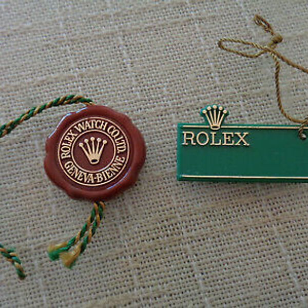 Vintage 1970's Rolex Green & red Hang Tags Seal - 5513 1665 1675 1680 ...