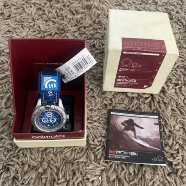 Rare Animal CARVER Watch Surfers Against Sewage SAS - Brand New In Box ...
