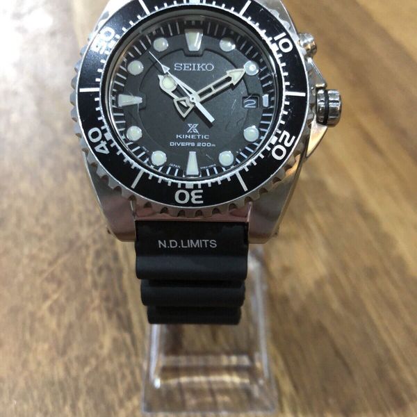 SEIKO BFK PROSPEX 5M62- 0BL0 200M KINETIC MENS DIVERS WATCH NEW ...