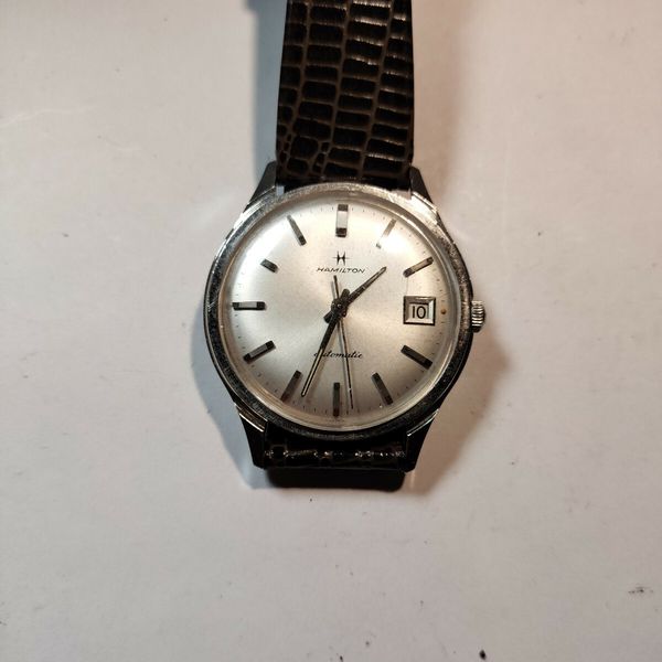 Hamilton 70's Vintage cal. 694A Auto Date Steel 38mm Swiss Watch ...