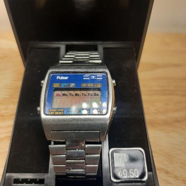 Vintage PULSAR Digital Chronograph LCD Wristwatch Y702 Seiko JJ series ...